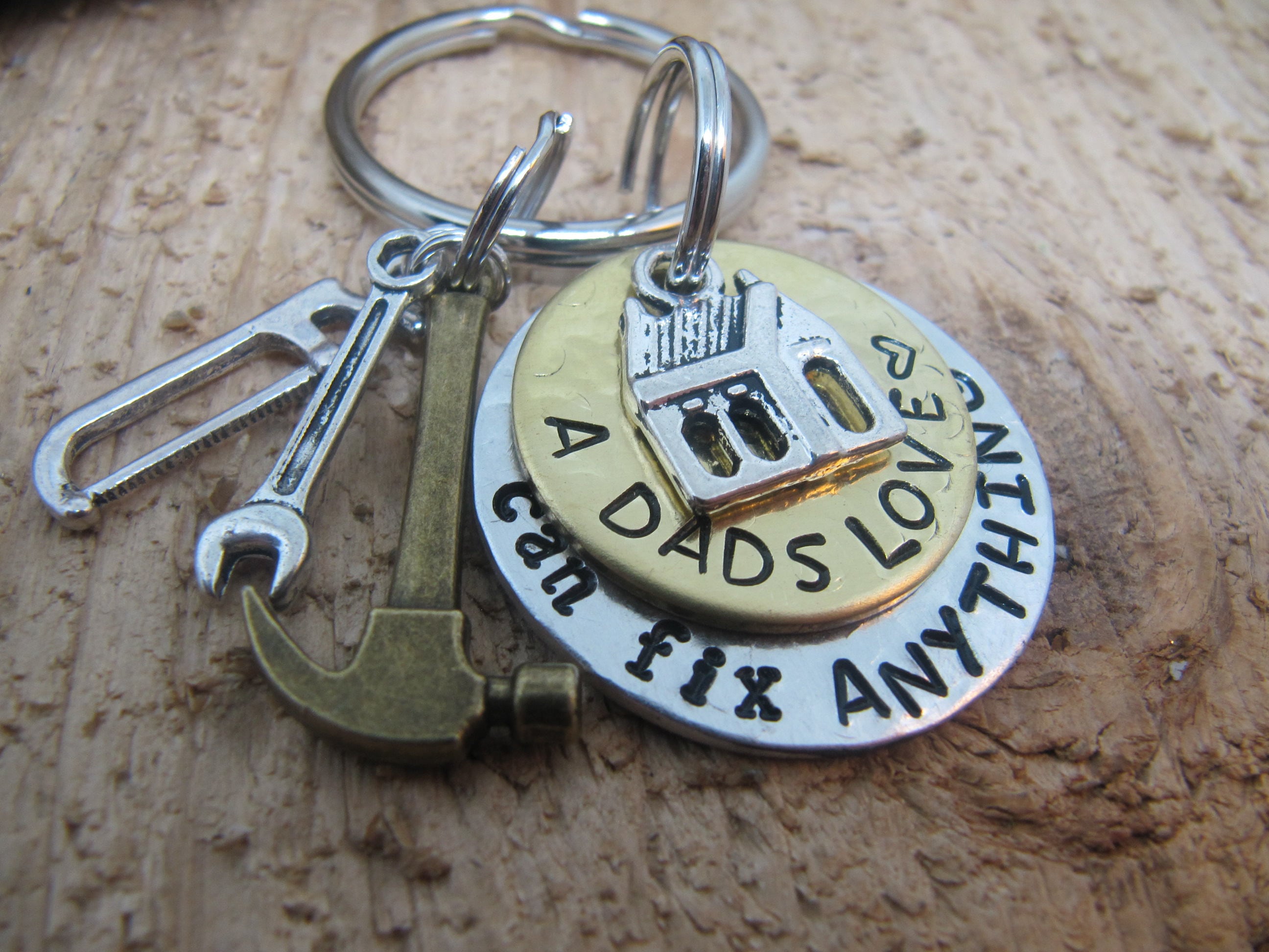 Fathers Day Gift Tool Key Chain Gift for Dad A Fathers | Etsy