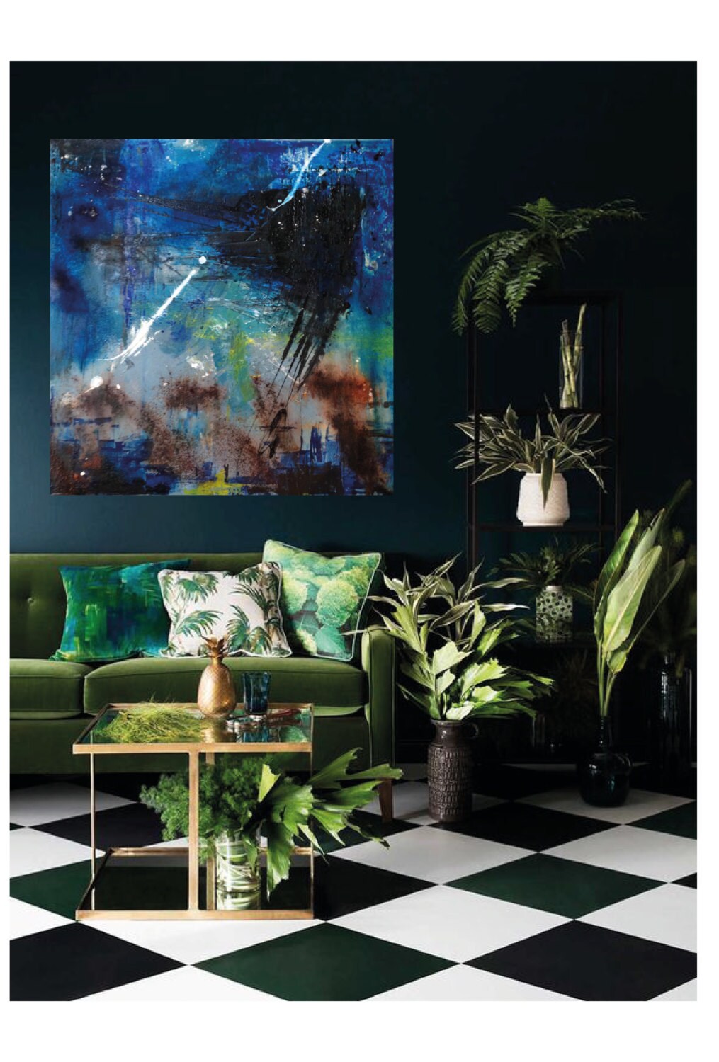 Large Square Abstract Texture Art. Acrylic on Canvas - Etsy