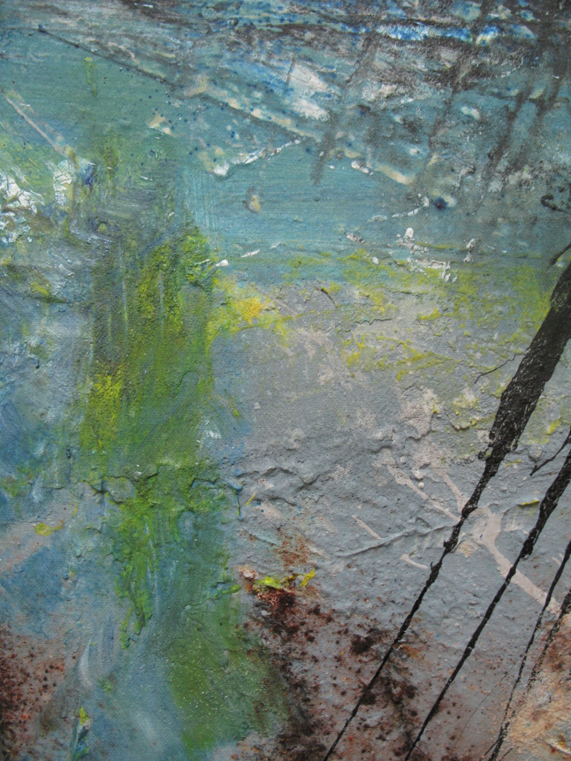 Large Square Abstract Texture Art. Acrylic on Canvas - Etsy