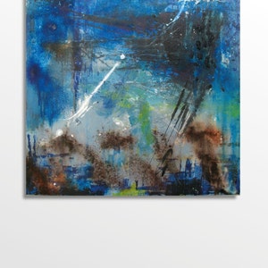 Large Square Abstract Texture Art. Acrylic on Canvas - Etsy