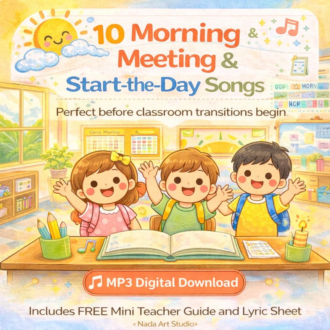 10 Morning Meeting Songs for Preschool | Classroom Routine & SEL Music ...