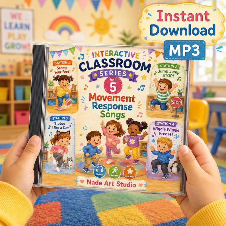 Movement Response Songs for Preschoolers | Interactive Classroom Music ...