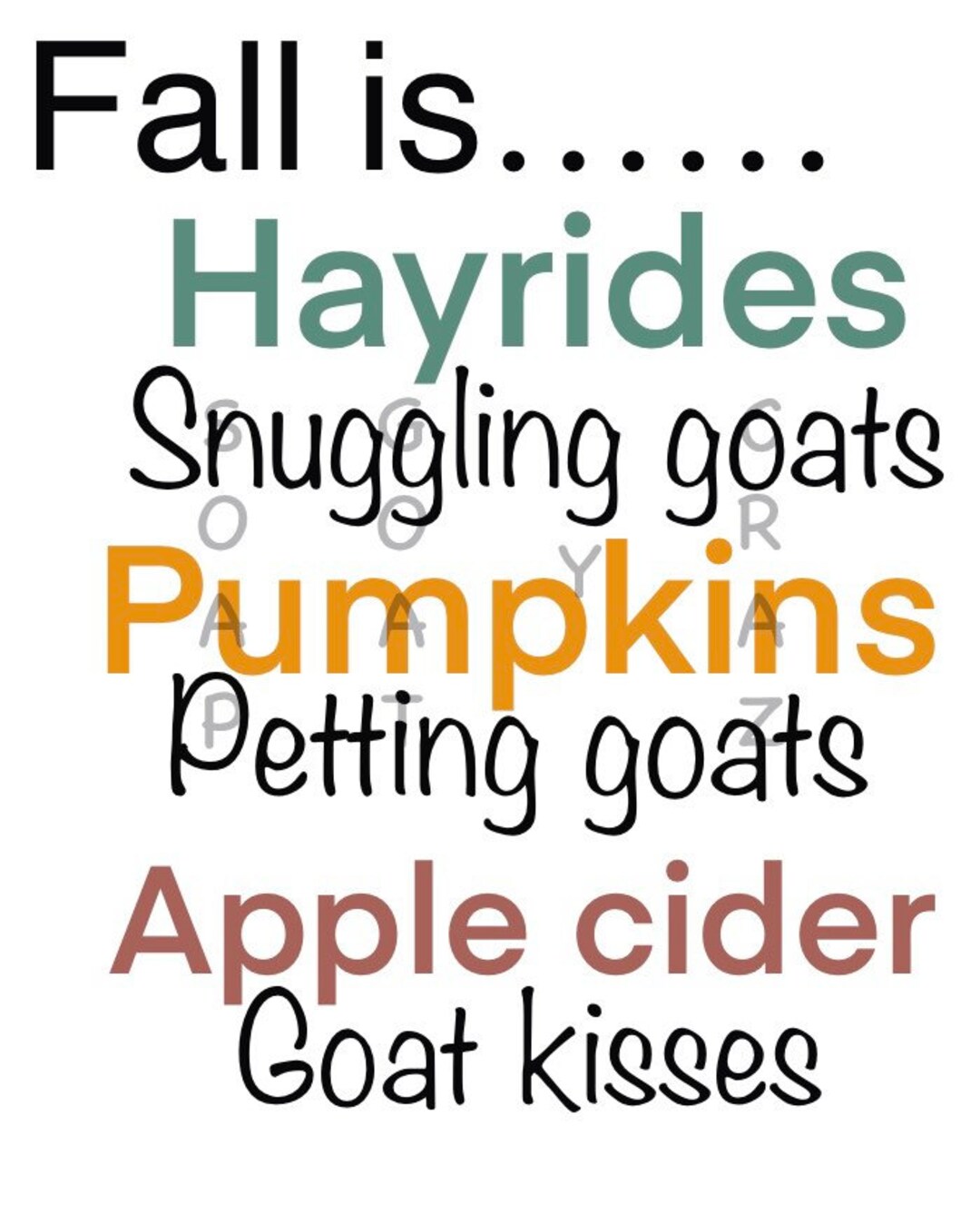 Goats Fall Png - Etsy