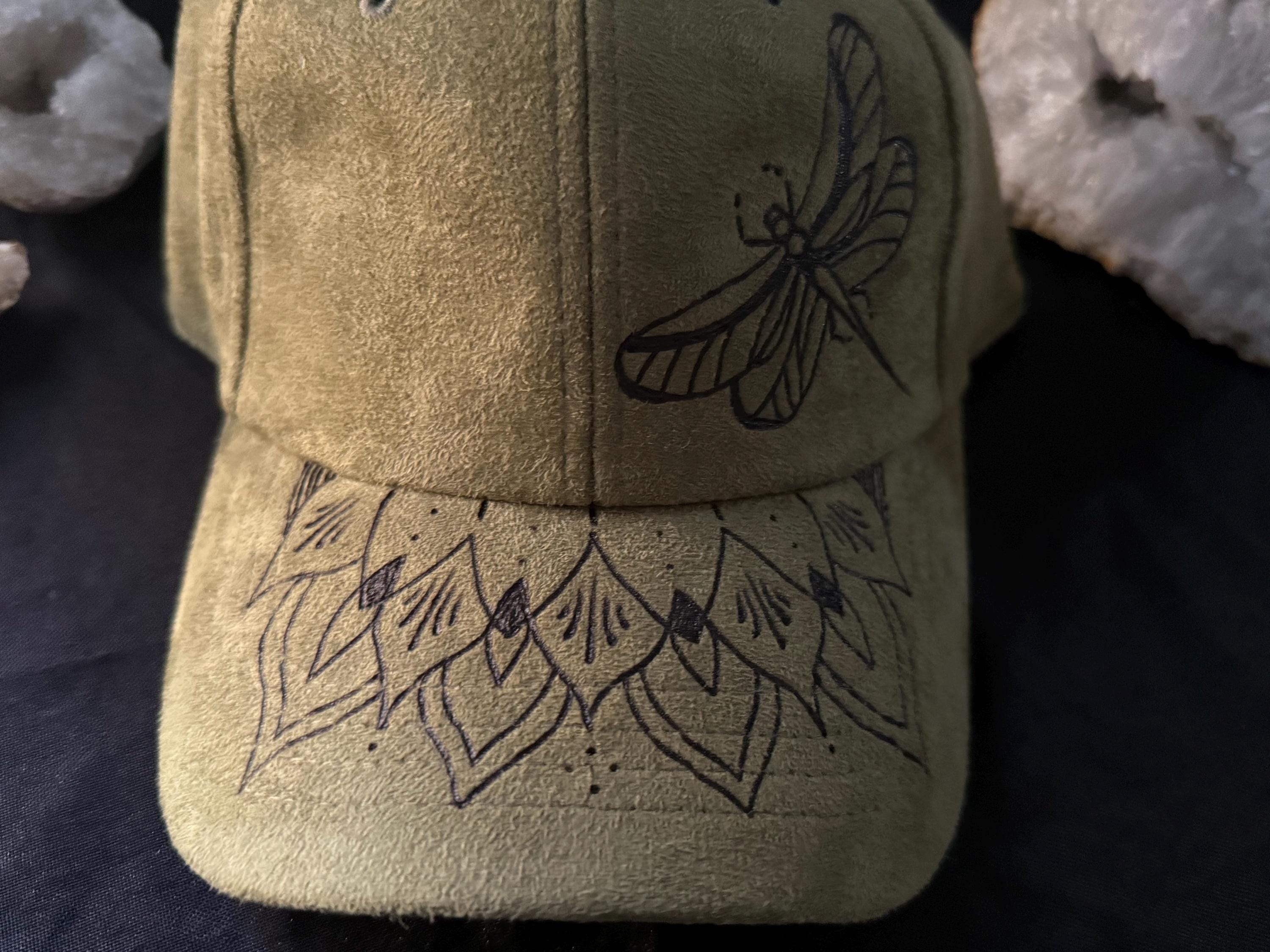 Custom Hand Burned Baseball Cap - Etsy