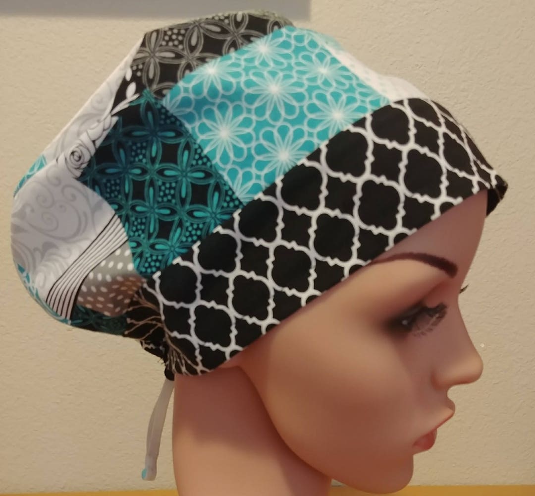 Women's Surgical Cap Scrub Hat Chemo Cap Patch Pattern - Etsy