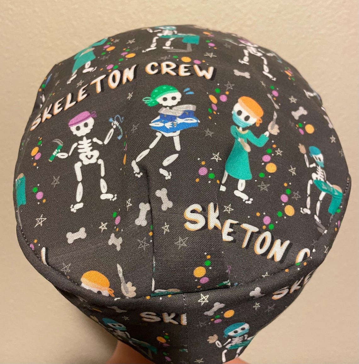 Women's Surgical Cap, Scrub Hat, Chemo Cap, Skeleton Crew - Etsy