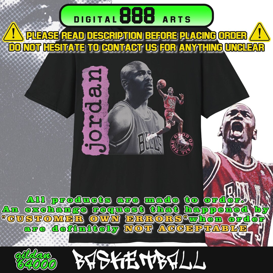 Jordan GOAT Camisa inspirada en estilo retro / Michael Jordan - Etsy España