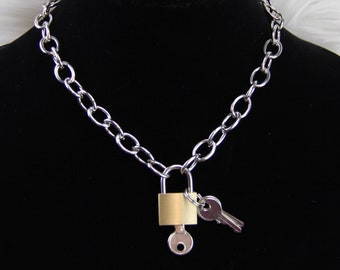 Lock necklace | Etsy