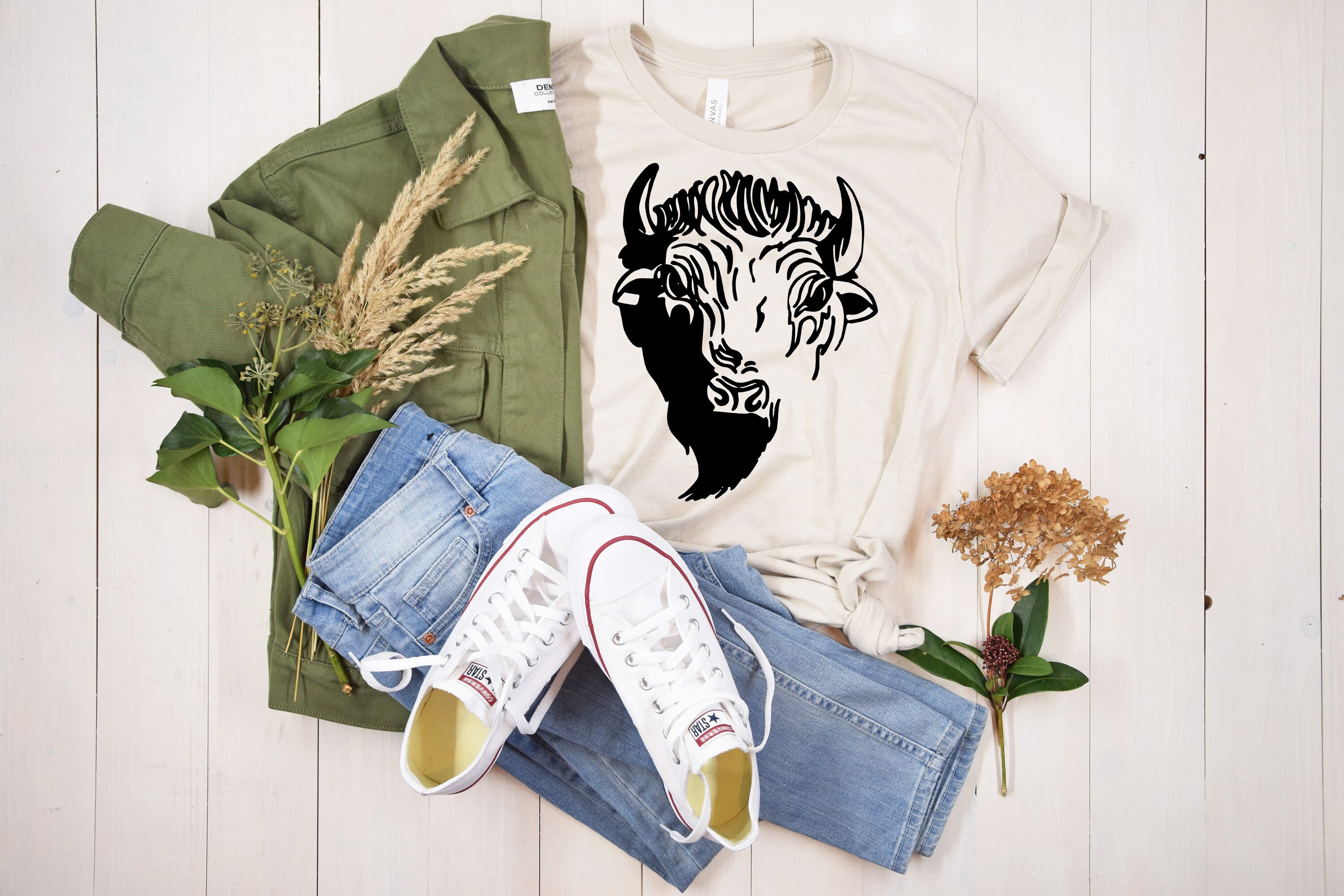 Buffalo Face SVG File - Etsy