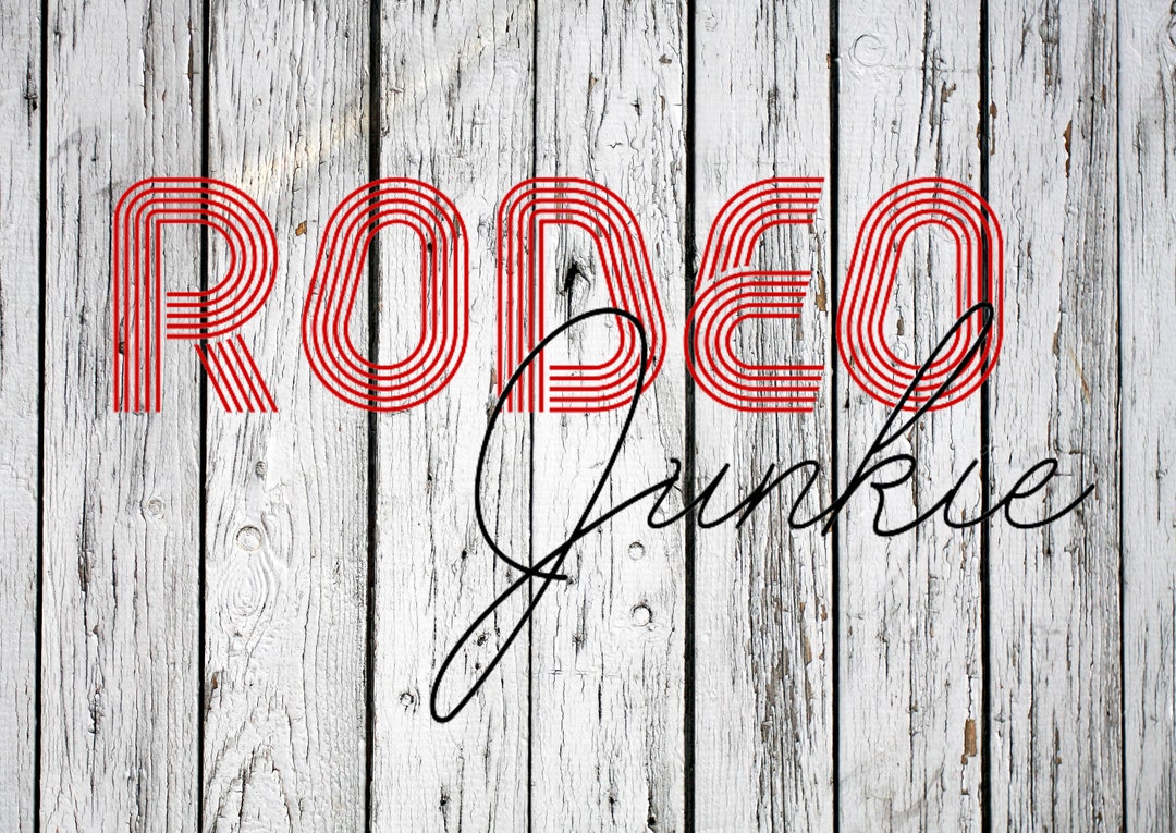 Rodeo Junkie SVG/PNG File - Etsy