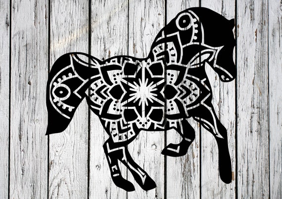 Horse Mandala SVG File - Etsy