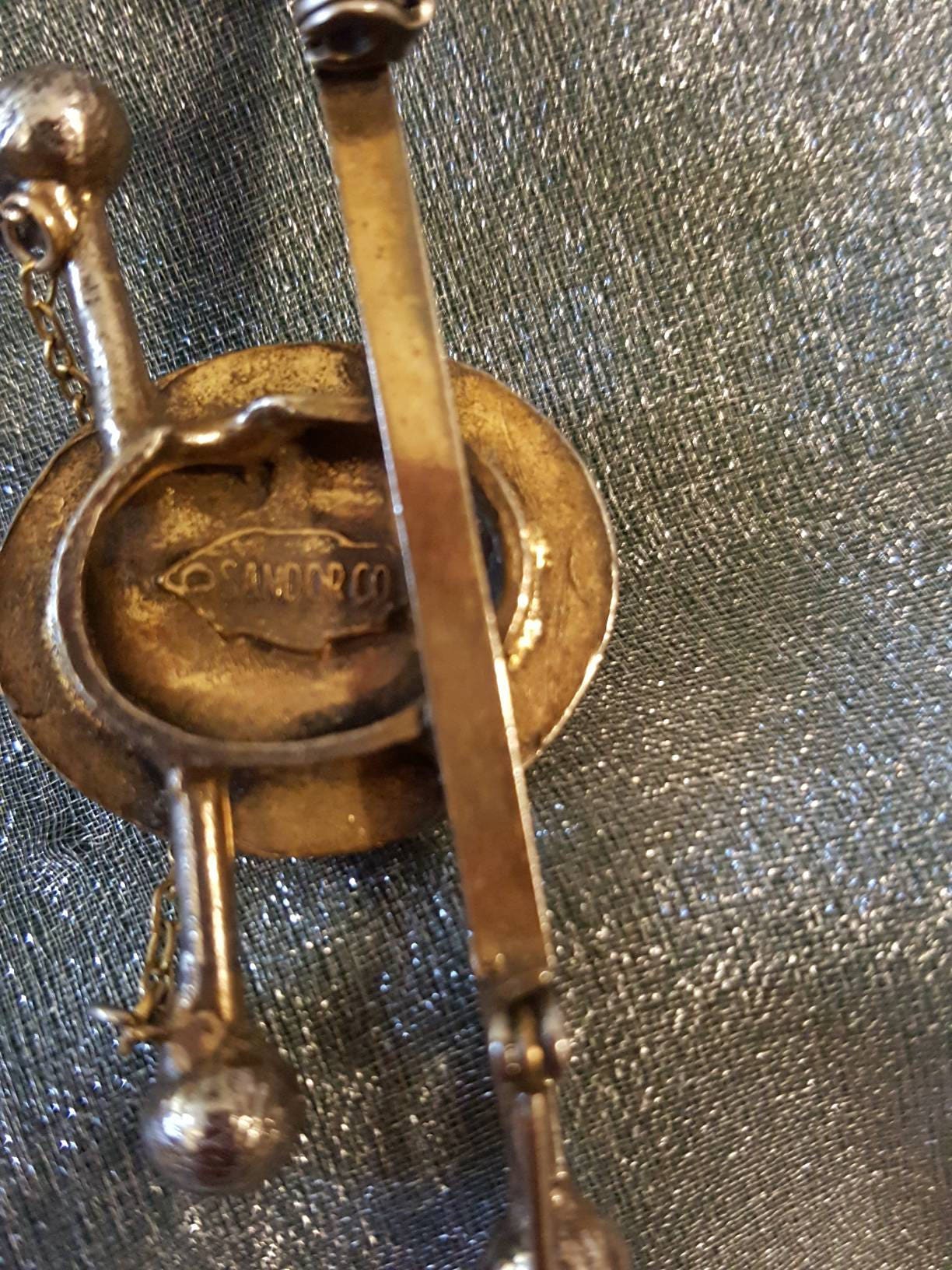 RARE SANDOR Classic Vintage Brooch From the 40's - Etsy