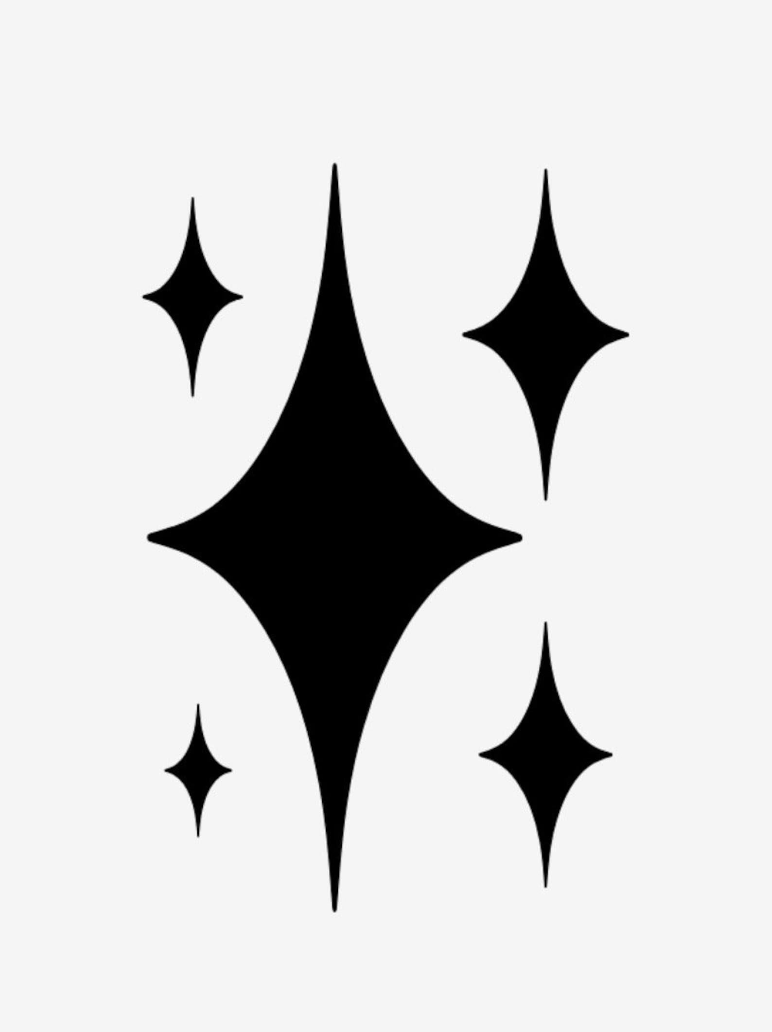 Diamond Stars Stencil Atomic 50's MCM Shapes Retro Pattern Template ...
