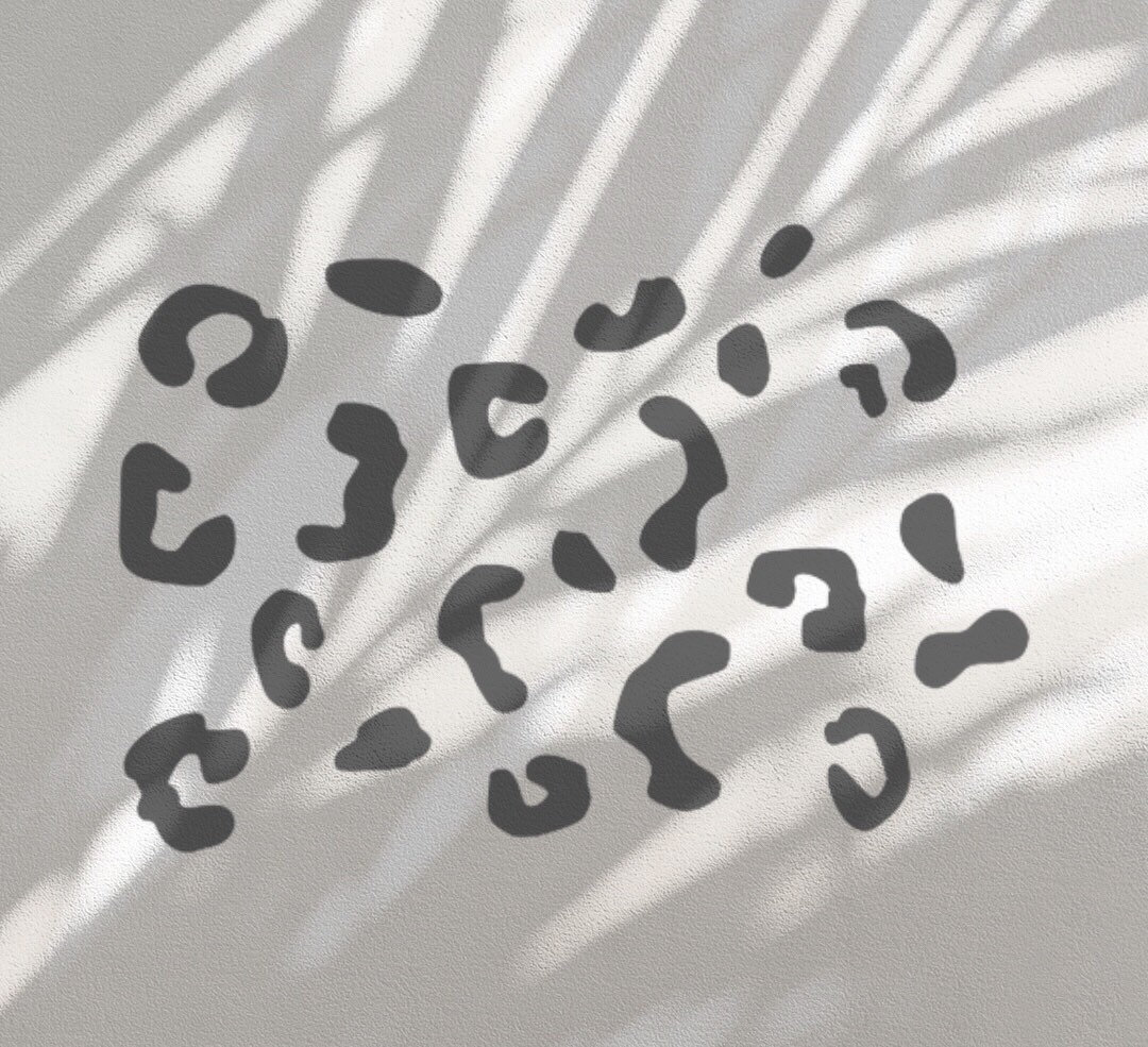 A4-A6 Leopard Print Repeat Pattern Stencil Craft Template - Etsy