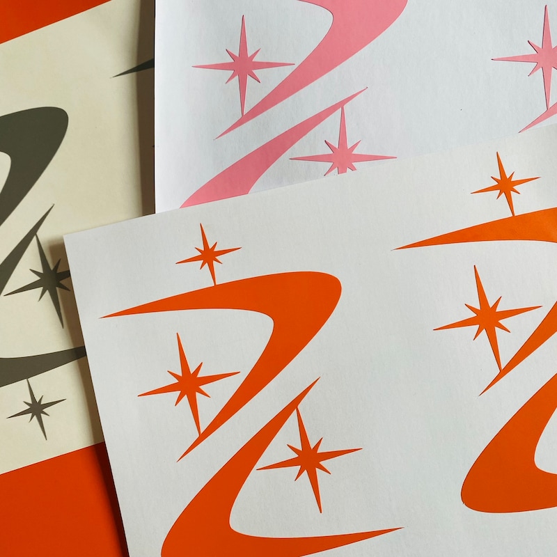 Retro Wall Decal - Etsy