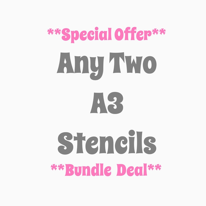 A3 Mid Century Abstract Shapes Modern Retro Pattern Stencil - Etsy UK