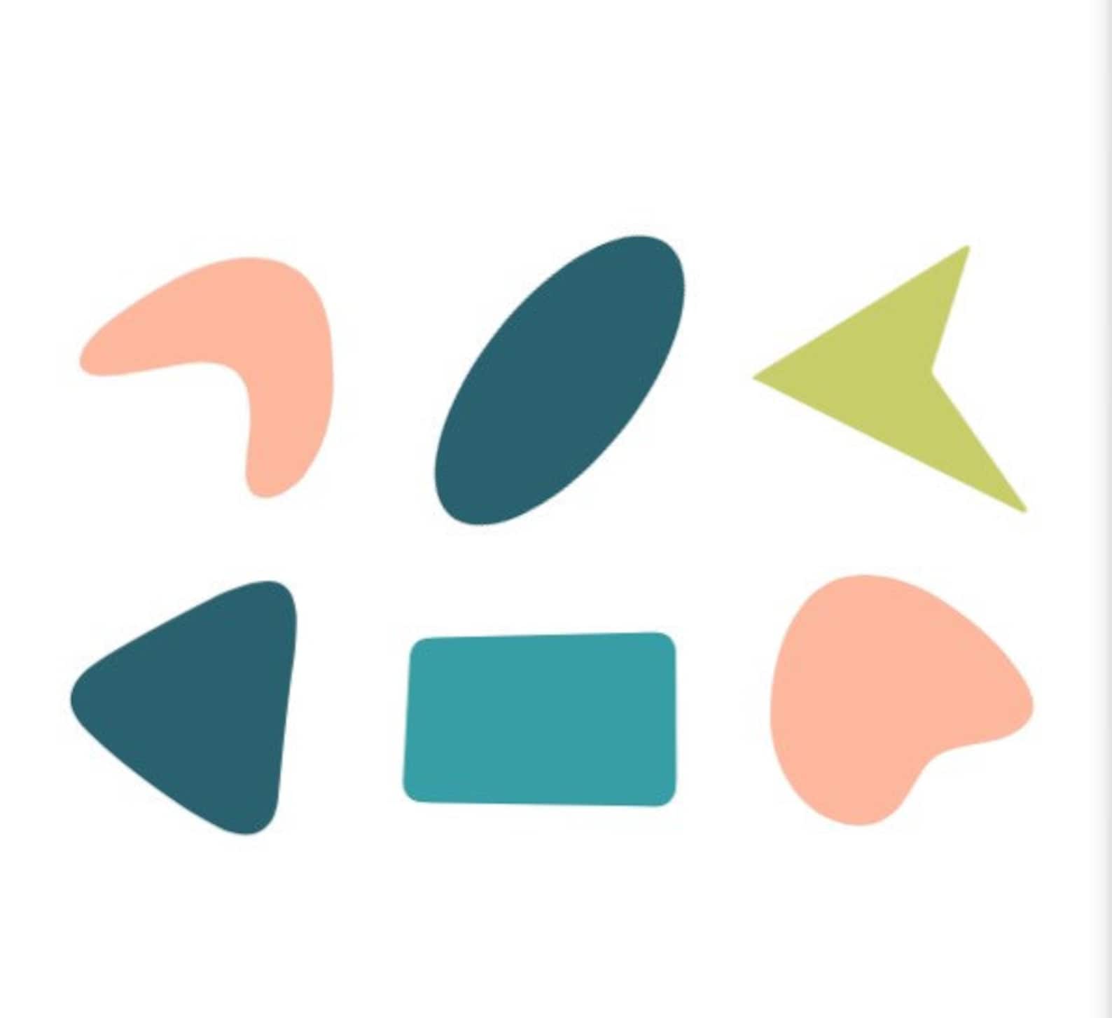 MCM Mid Century Modern Shapes 50's Atomic Retro Stencil Craft Template ...