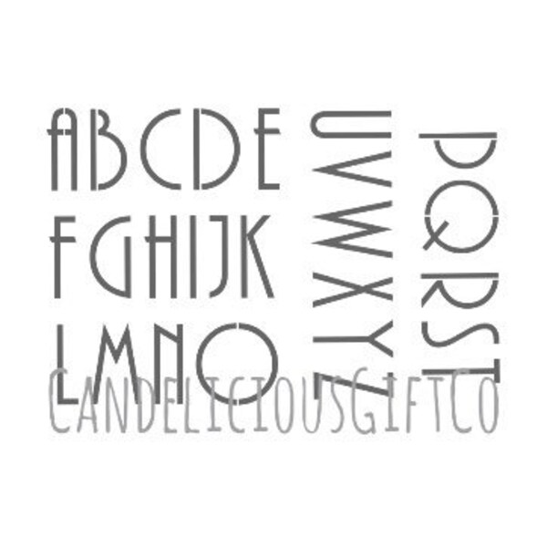 Deco Font - Etsy