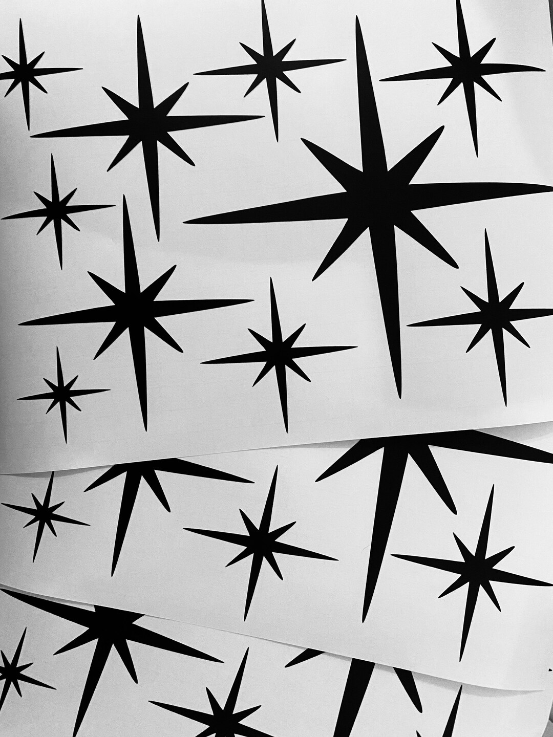 Buy 2 Get 1 Free - 14 X Starburst Stars Vinyl Decals Stickers MCM ...