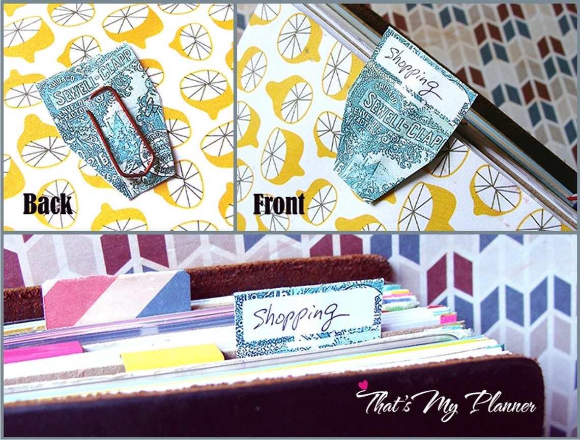 DIY VINTAGE Printable Paper Clip Tags Bookmarks Travel - Etsy