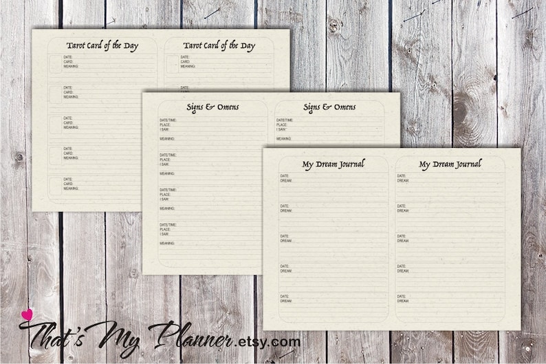 Printable Midori Insert A5 Wicca Green Witch Pagan Planner | Etsy