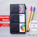 Custom Size Traveler's Notebook Wallet Insert - Felt Zip up Pouch Card ...