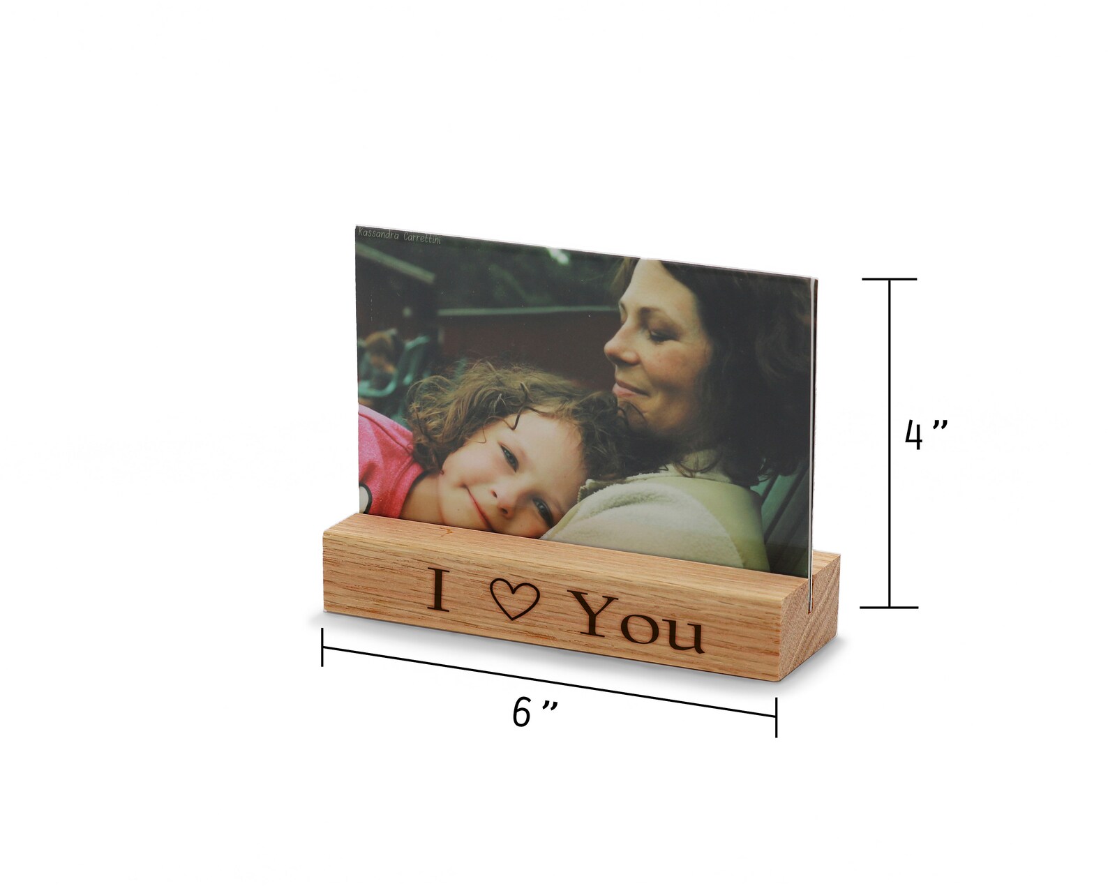 LASER ENGRAVED Photo Holder Wood Stand and Acrylic - Etsy