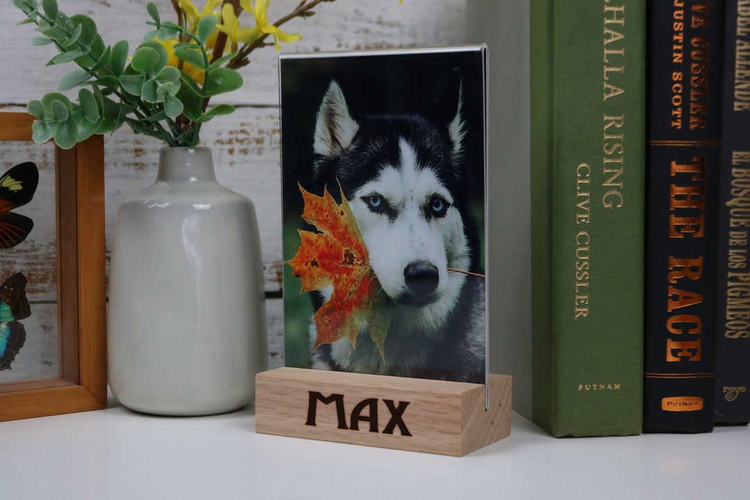 Laser Engraved Photo Holder: Personalized Wood & Acrylic Display - Etsy