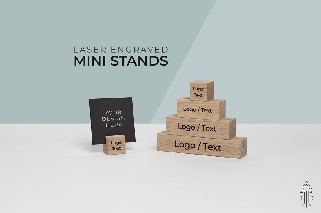 Laser Engraved MINI Card Holder Signage Stand - Etsy