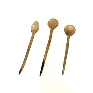 Old Ethiopian Ethnic Sidama Horn Spoon. Tribal Cooking Spoon, African ...