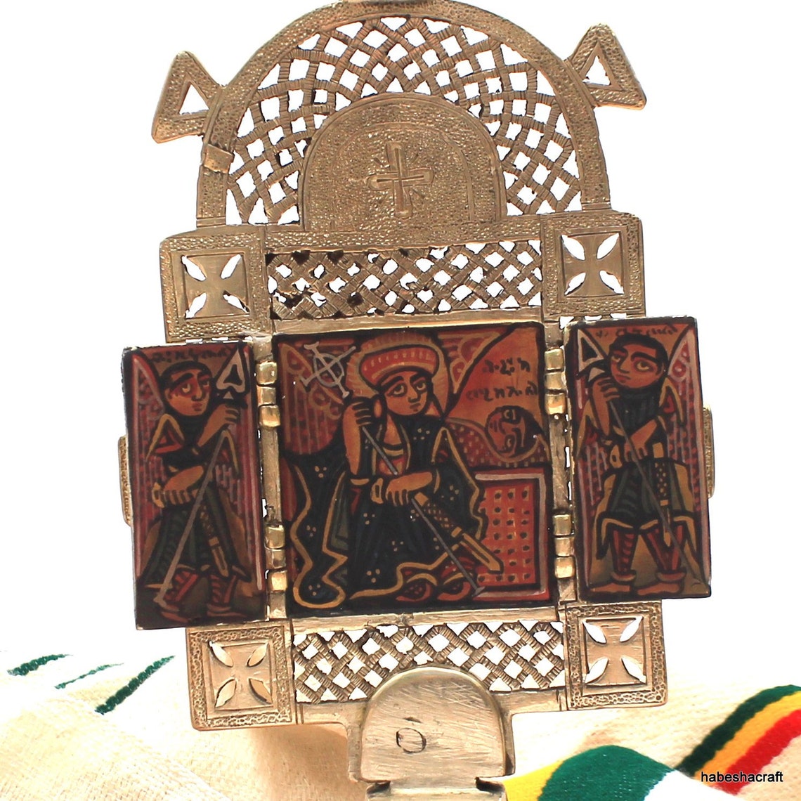 Large Beautifully Hand carved and Painted Ethiopian Coptic | Etsy