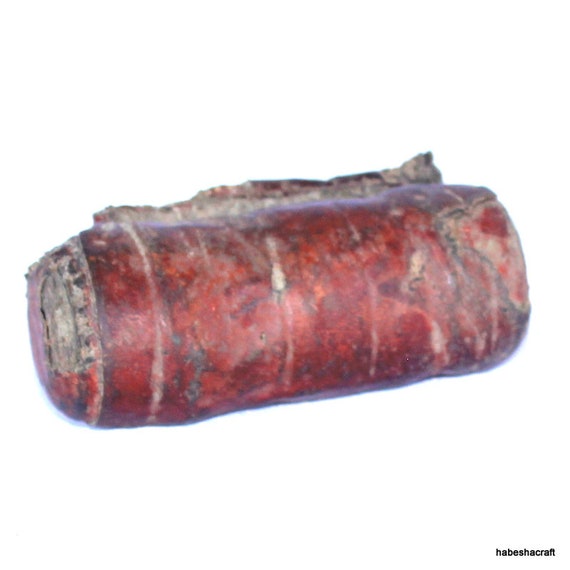 Antique Ethiopian kitab protection leather magic scro… - Gem