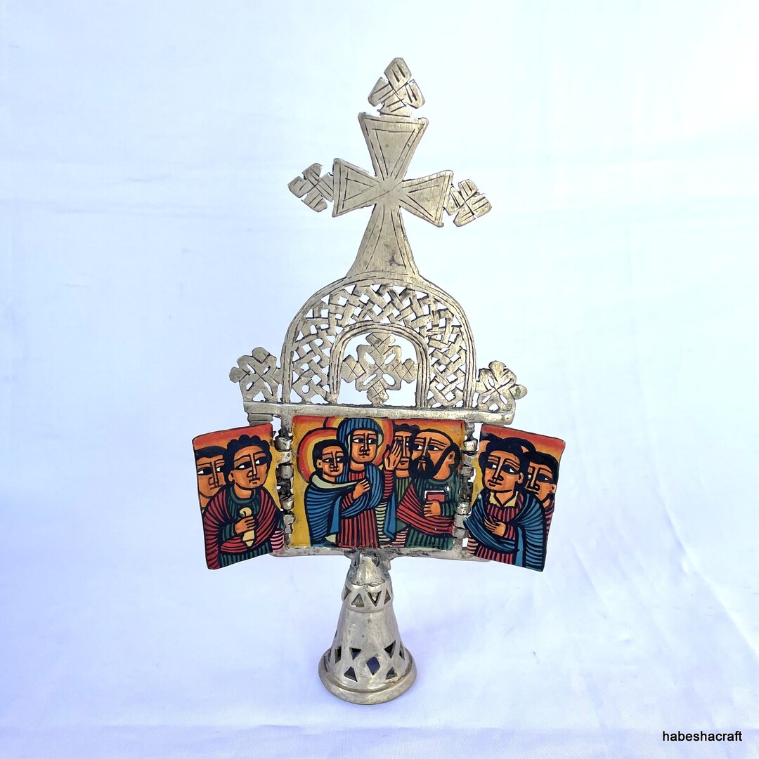 Ethiopian Icon. Hand Carved and Painted Ethiopian Coptic Orthodox ...
