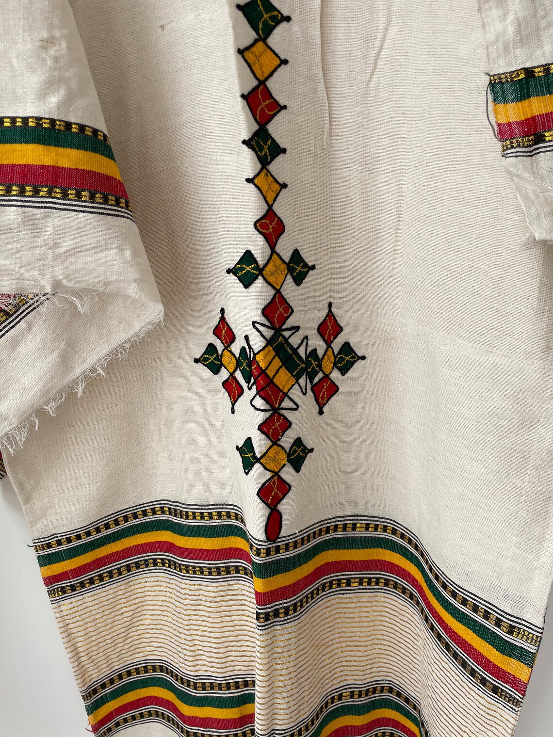 Traditional Ethiopian Rasta Colour Dress and Scarf. Ethiopian - Etsy