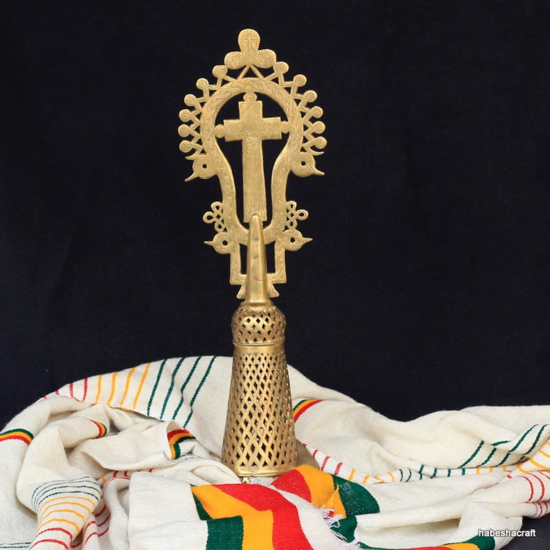Large Ethiopian Hand Carved Ethiopian Lalibela Cross.cross16" L ...