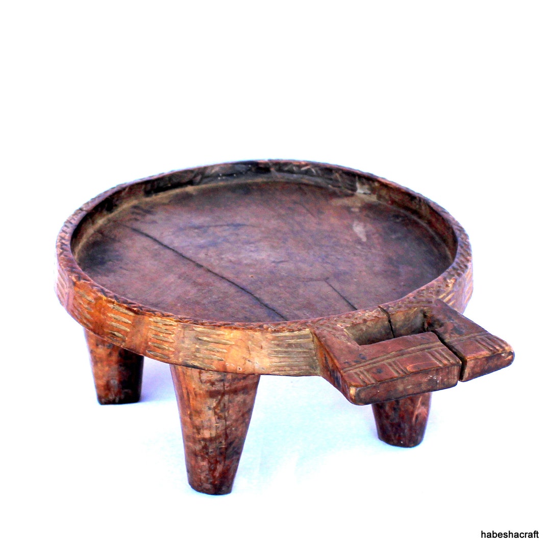 Old Ethiopian Ethnic Gurage, Primitive Coffee Table, African Ethiopian ...