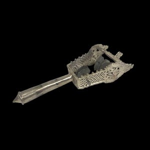 Ethiopian Orthodox Church Sistrum or Tsanatsel. Hand Carved Traditional ...