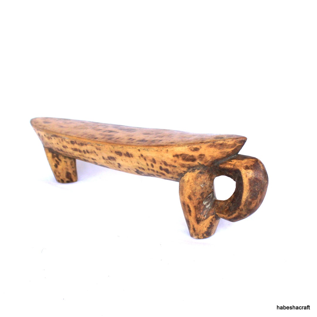 Hand Carved Ethiopian Sidama Headrest: Tribal Art Collectible - Etsy