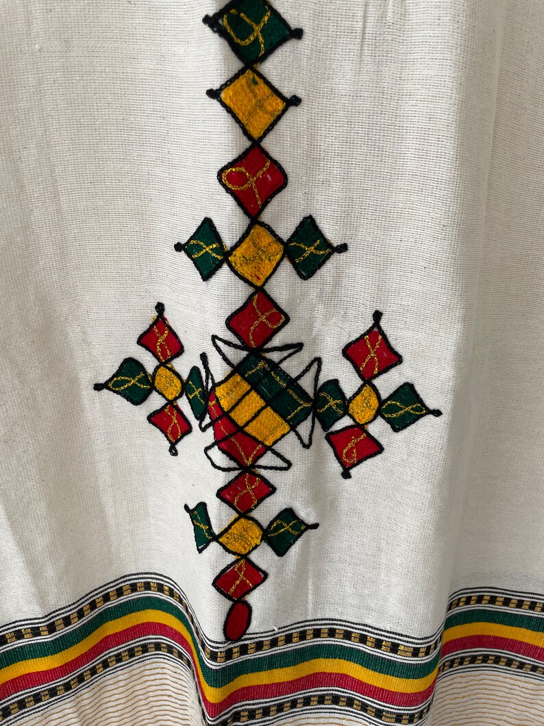 Traditional Ethiopian Rasta Colour Dress and Scarf. Ethiopian - Etsy