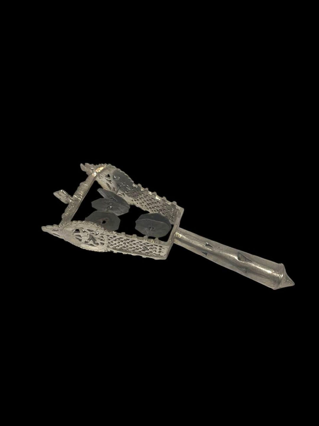 Ethiopian Orthodox Church Sistrum or Tsanatsel. Hand Carved Traditional ...