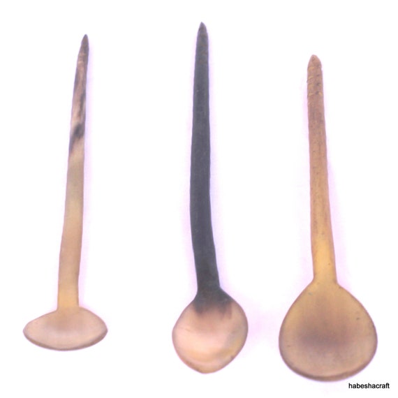 Old Ethiopian Ethnic Sidama Horn Spoon. Tribal Cooking Spoon | Etsy