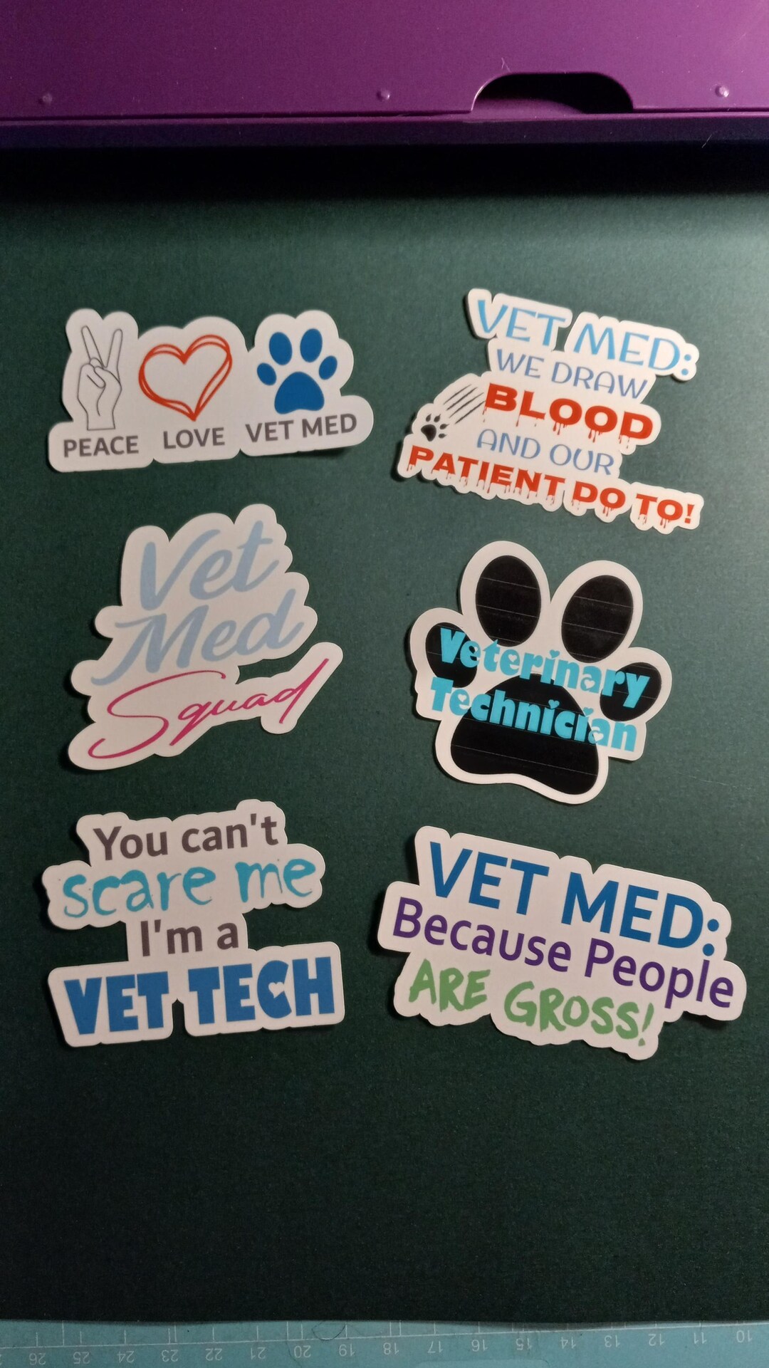 Veterinary Tech Sticker Bundle, Vet Tech Vinyl Stickers, Vet Med ...
