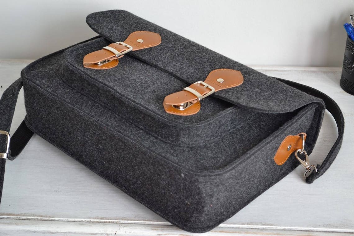 Felt Laptop Bag Macbook Felt Bag Satchel Briefcase Laptop - Etsy