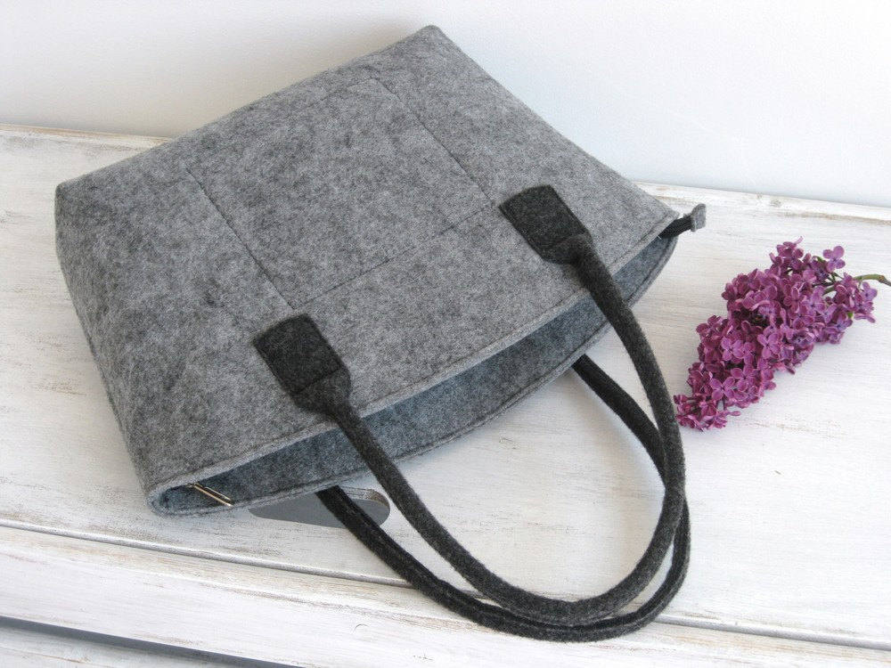 Minimalist Felt Bag Felt Tote Bag Elegant and Casual Felt - Etsy