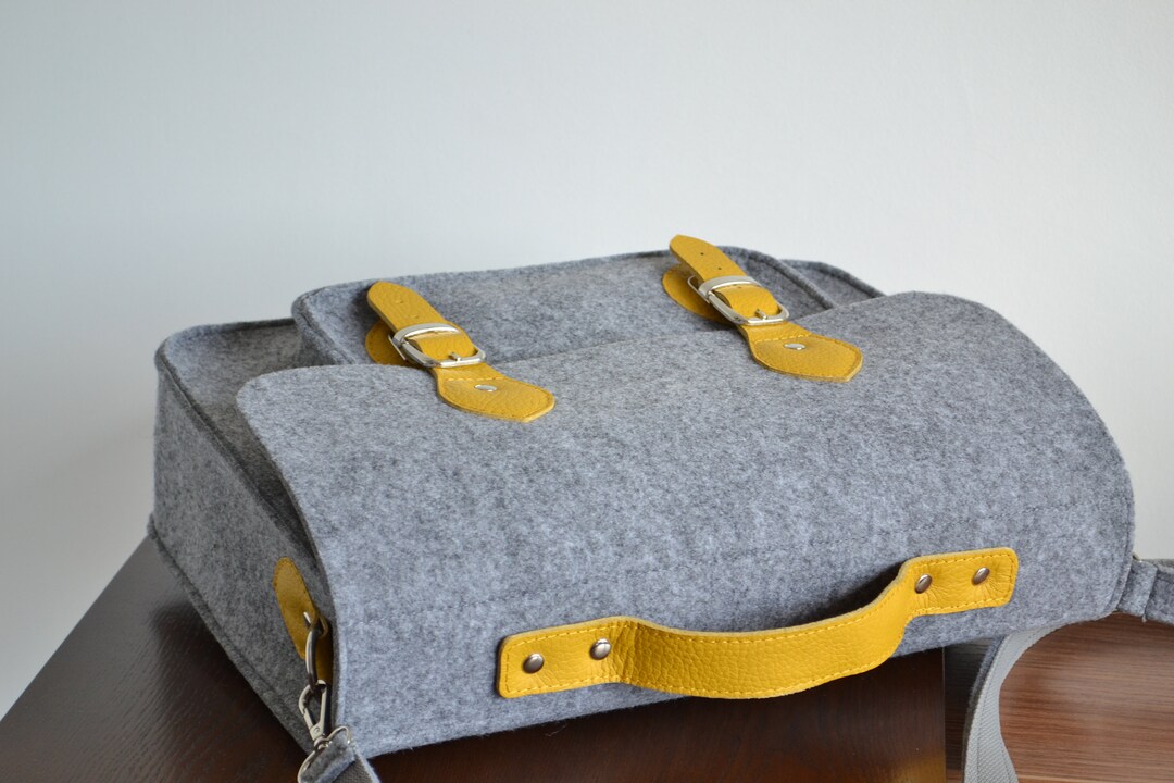 School Satchel, Gray Work Bag, Back to School, 17-inch Womens Satchel ...