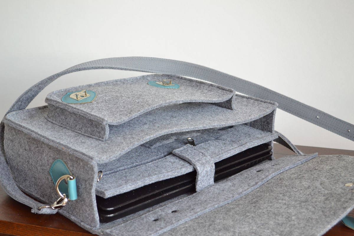 15 Inch LAPTOP BAG FELT Laptop Bag Women Felt Bag Blue | Etsy