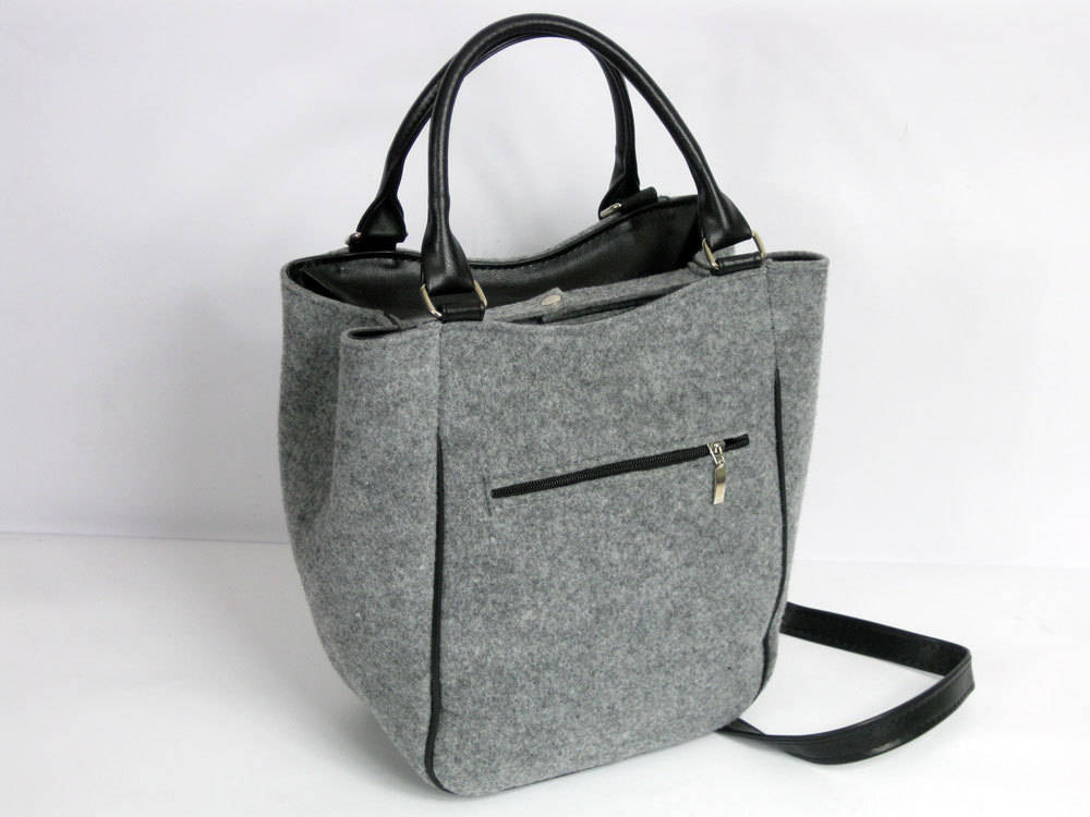 Felt purse everyday purse handbag felt handbag shopping bag | Etsy