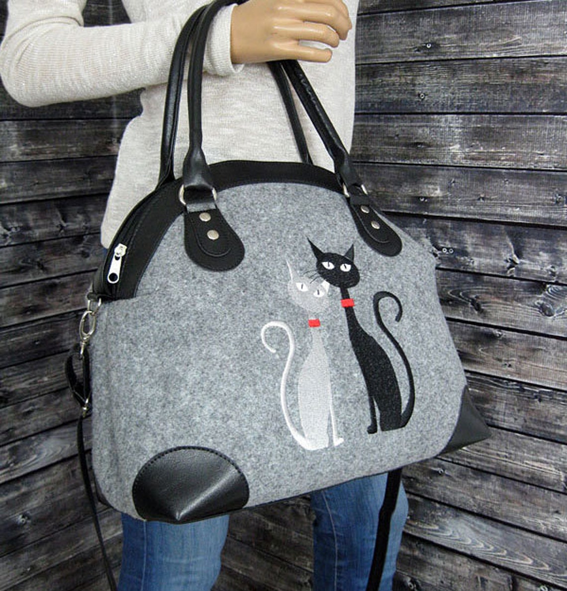 Felt Handbag Felt Shoulder Bags Ready to Ship Felt Handbag - Etsy
