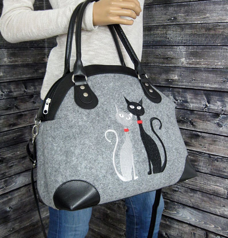Felt Handbag Felt Shoulder Bags Ready to Ship Felt Handbag - Etsy