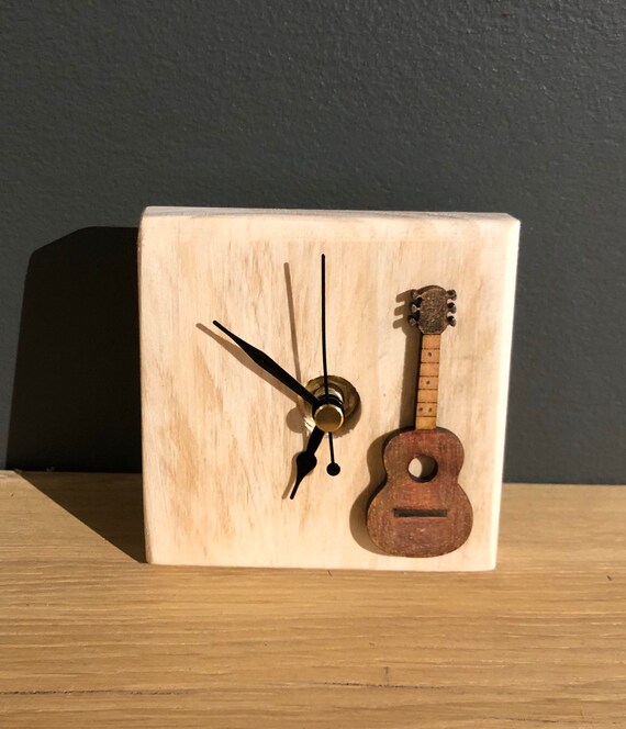 MUSIC CLOCK Handmade Wooden Clock-music Lover Gift Boxed - Etsy UK